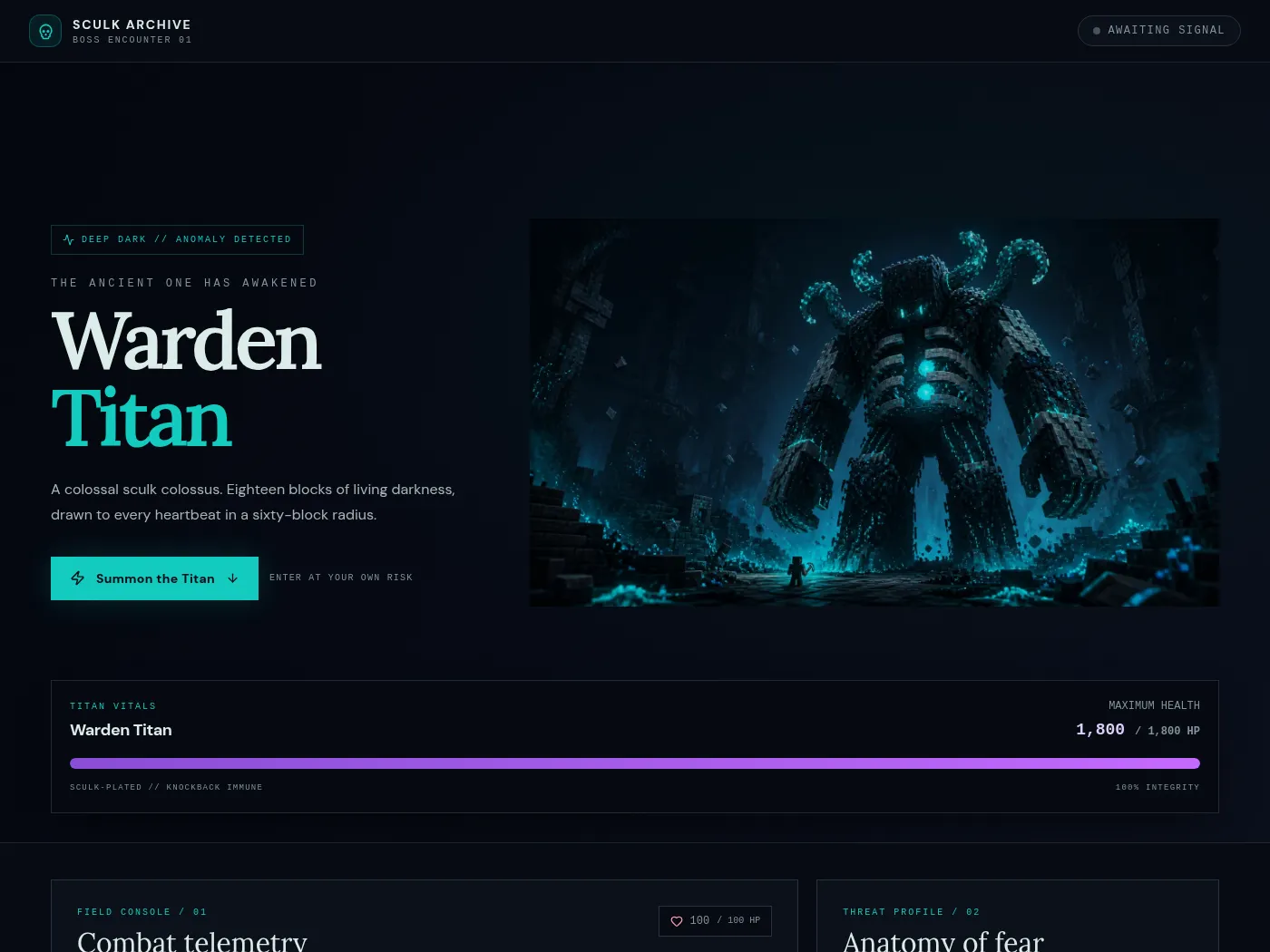 Warden Titan Boss Mod