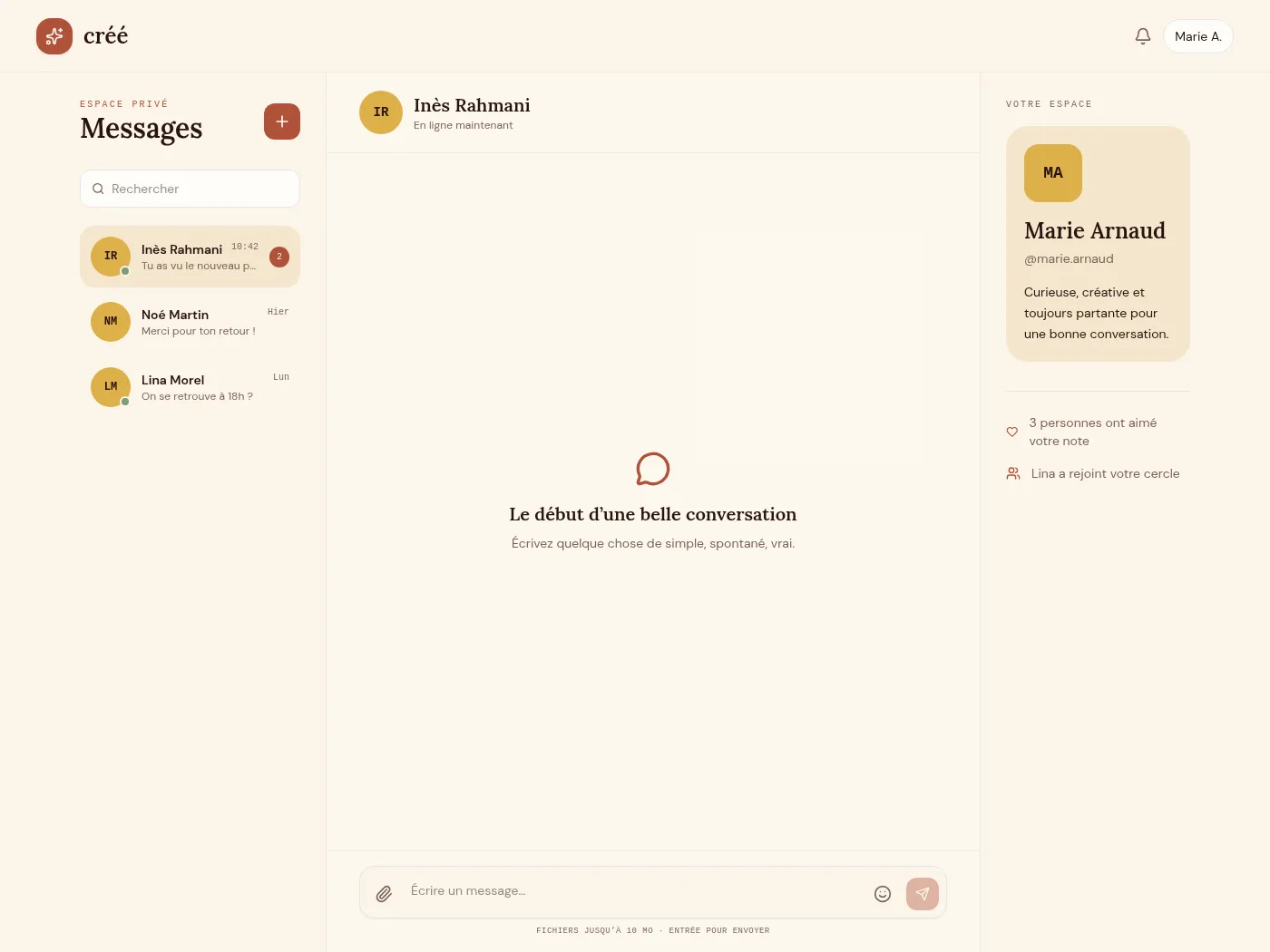 Créé App Réelle