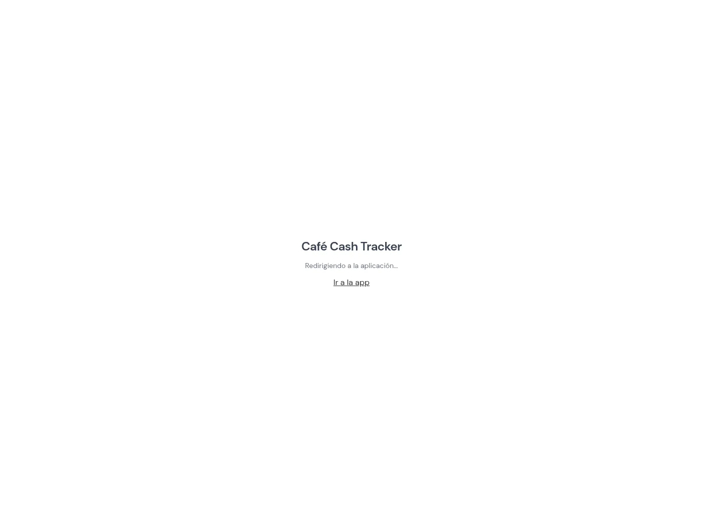 Café Cash Tracker