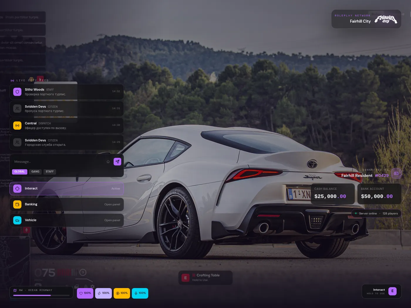 Fairhill City UI