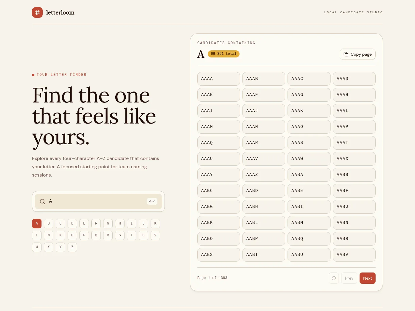 Discord Four-Letter Finder