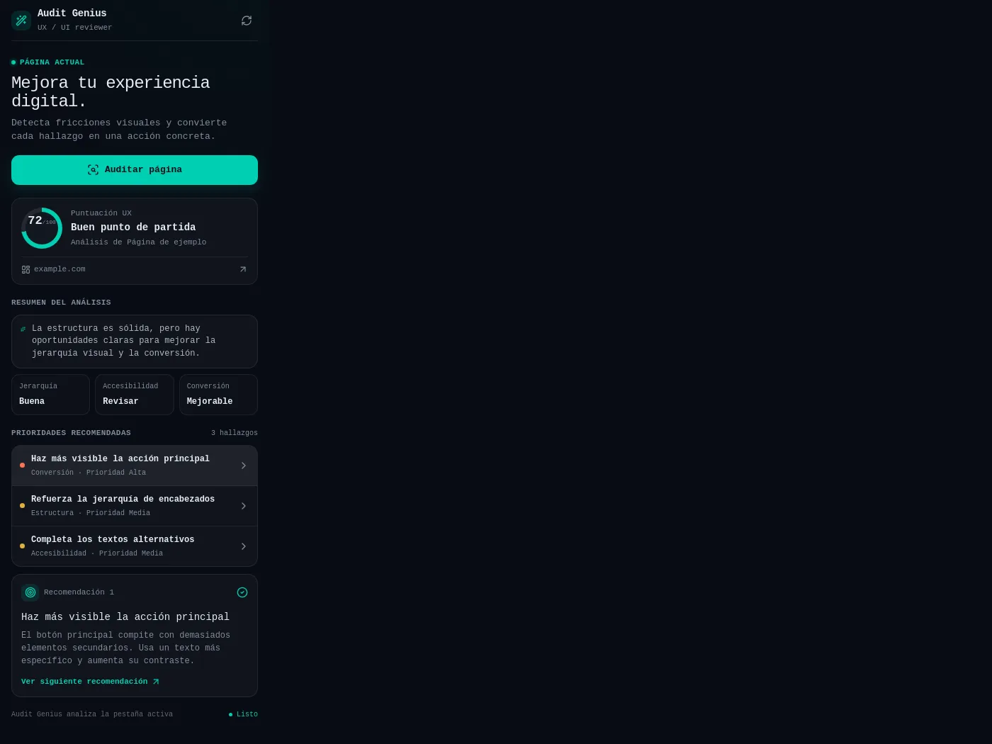 UX/UI Audit Genius