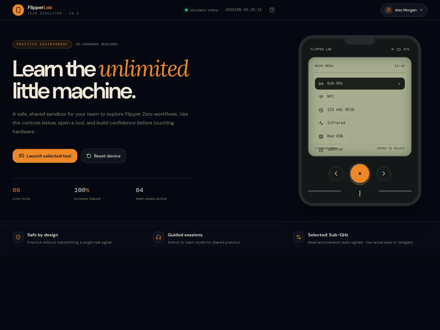 Flipper Zero Web Simulator