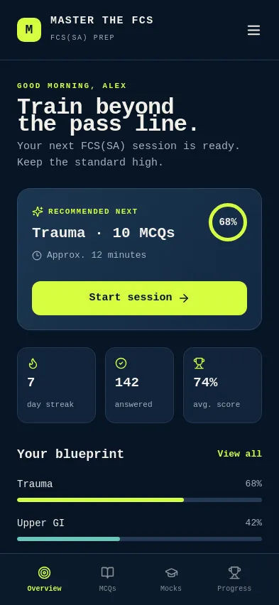 MasterTheFCS Mobile