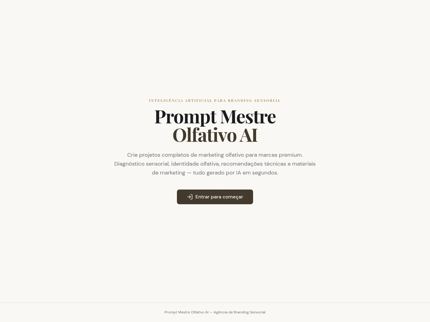 Prompt Mestre Olfativo AI