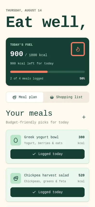 Smart Meal Planner