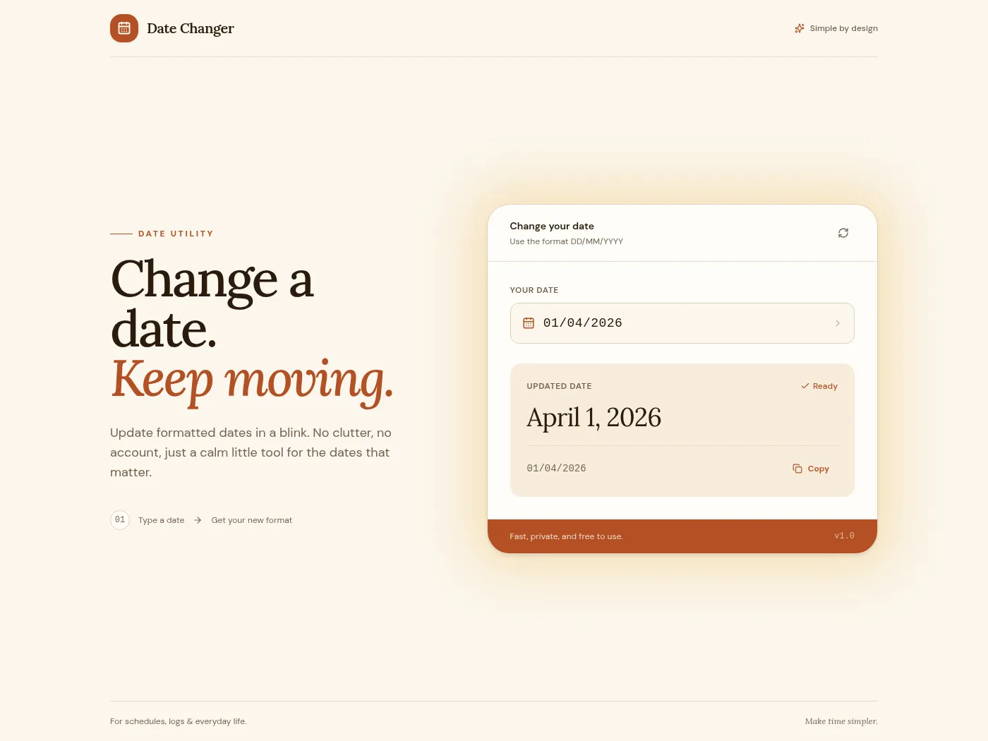 Date Changer Utility