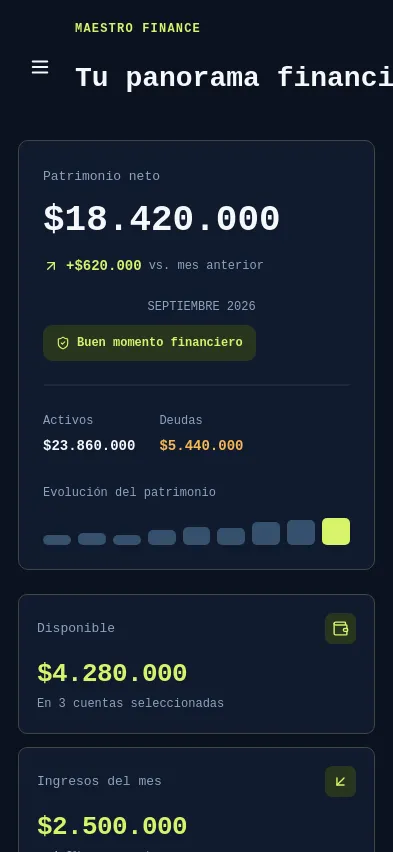 Maestro Finance App