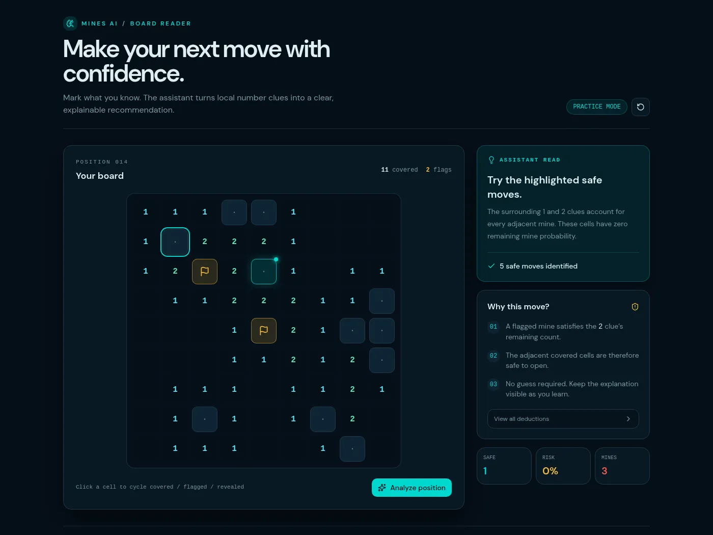 Minesweeper AI Reveal