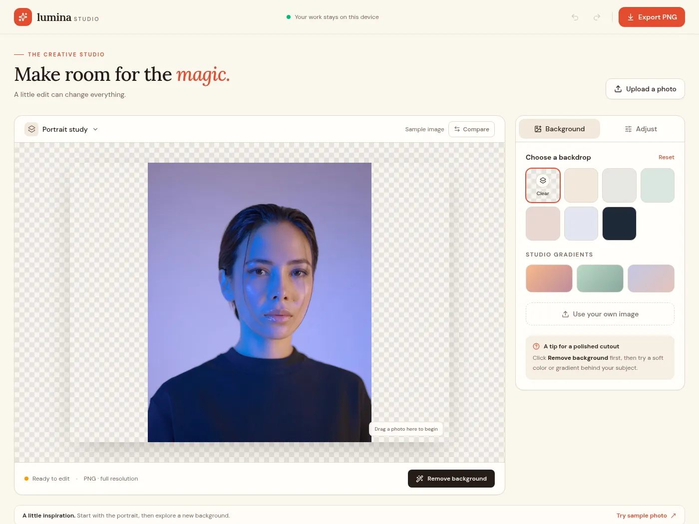 Lumina AI Photo Editor