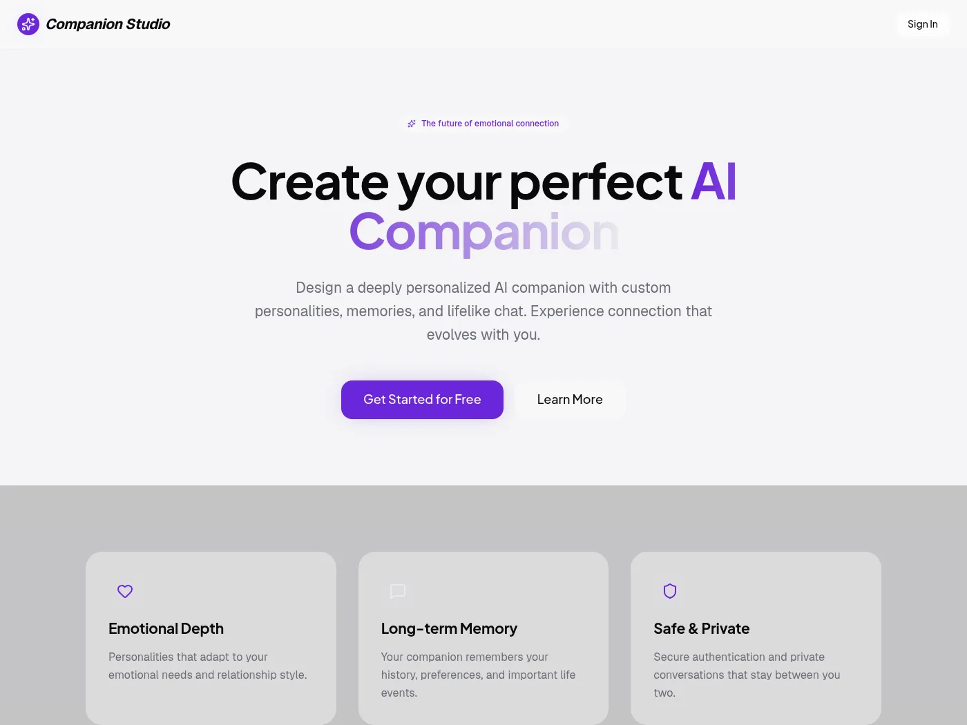 AI Companion Studio