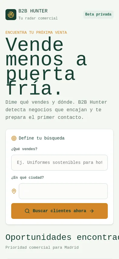 B2B Hunter Mobile