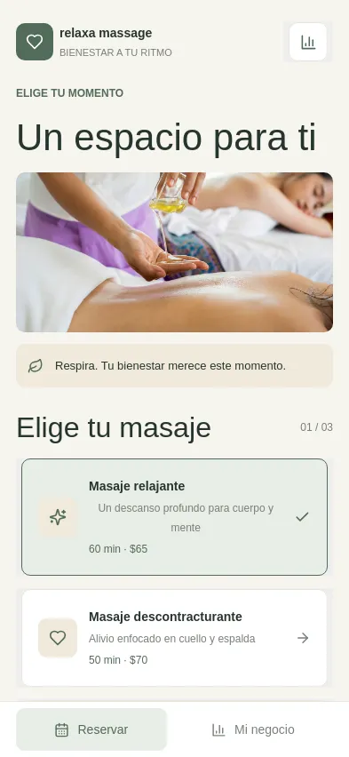 RelaxaMassage App
