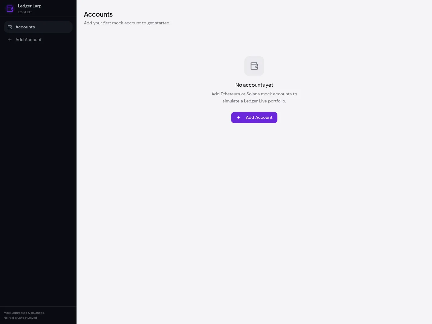 Ledger Larp Toolkit