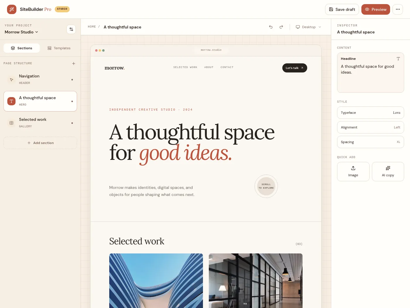 SiteBuilder Pro