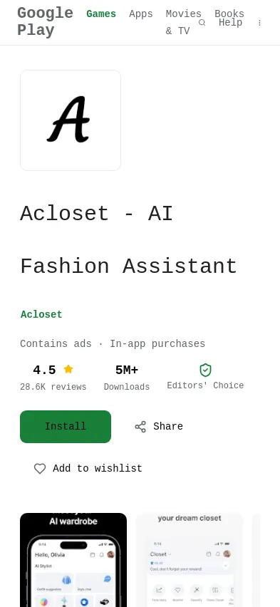 Acloset Wardrobe Manager