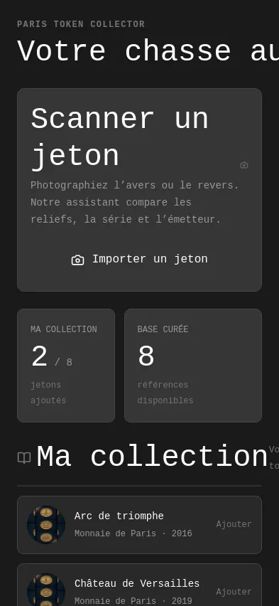 Paris Token Collector