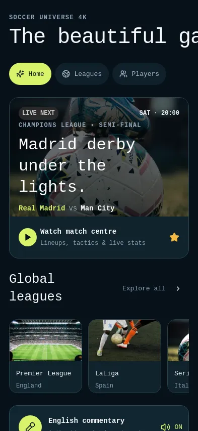 Soccer Universe 4K