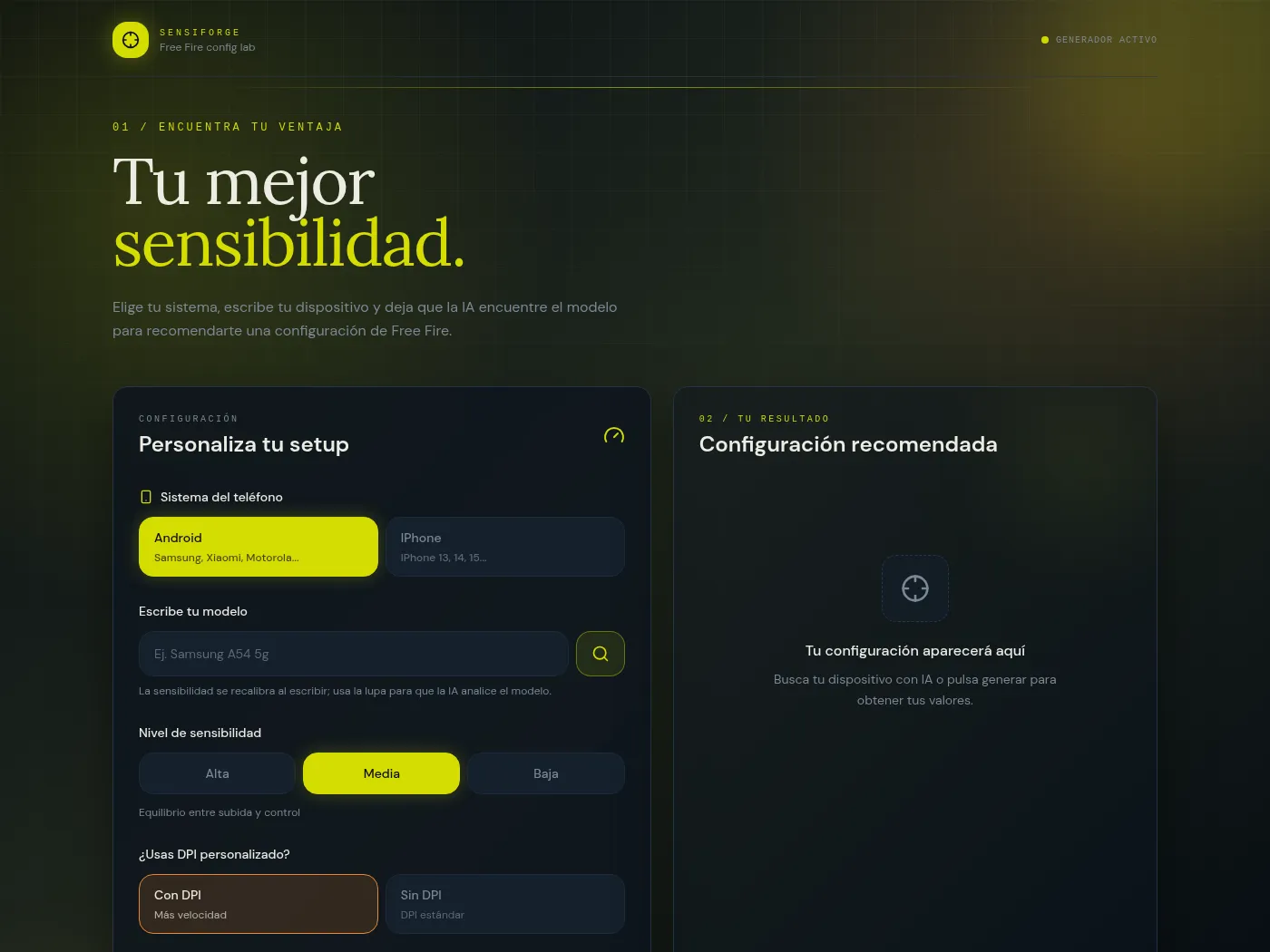Free Fire Sensivity Picker
