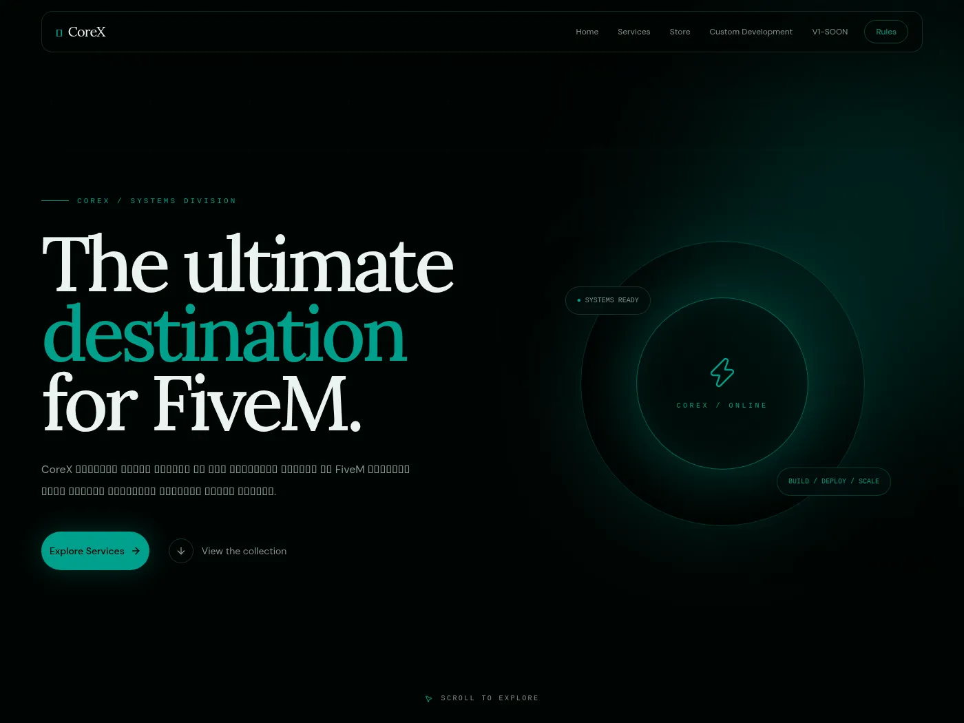 CoreX Premium Site