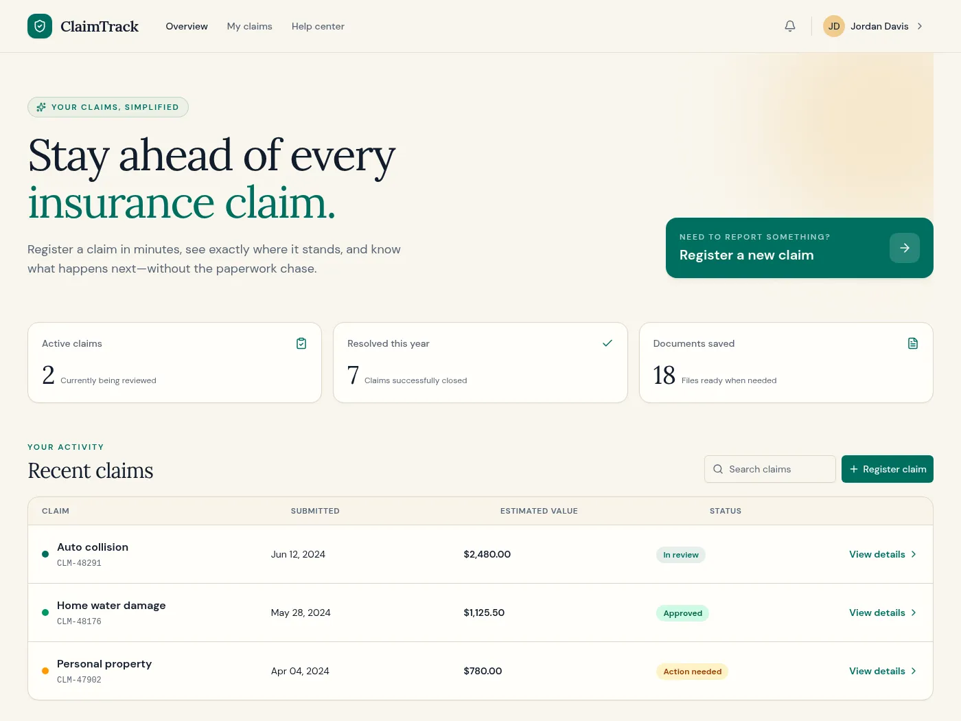 ClaimTrack