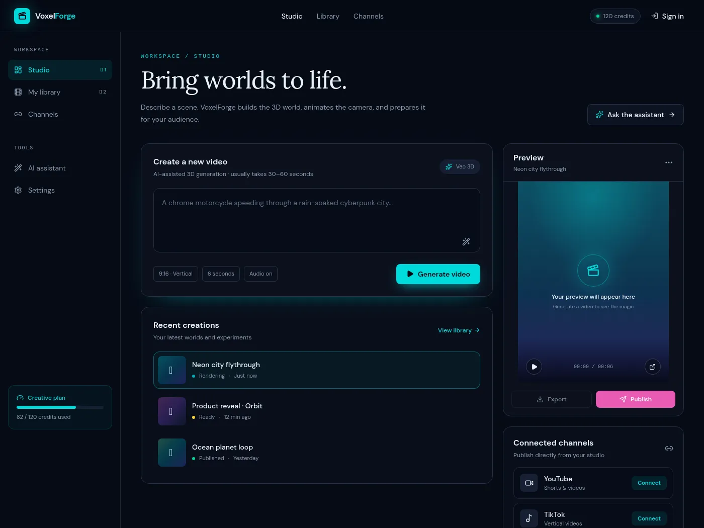 3D Video AI Studio