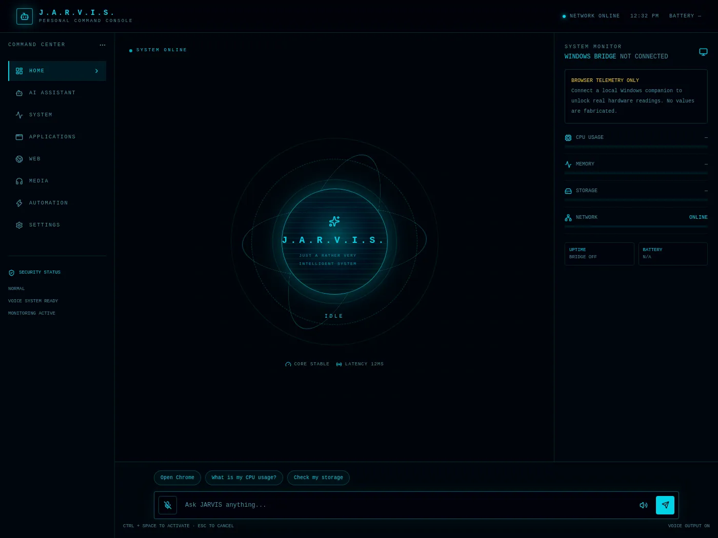 JARVIS Futurist HUD