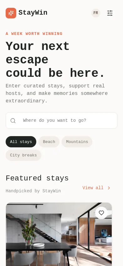 StayWin Mobile App