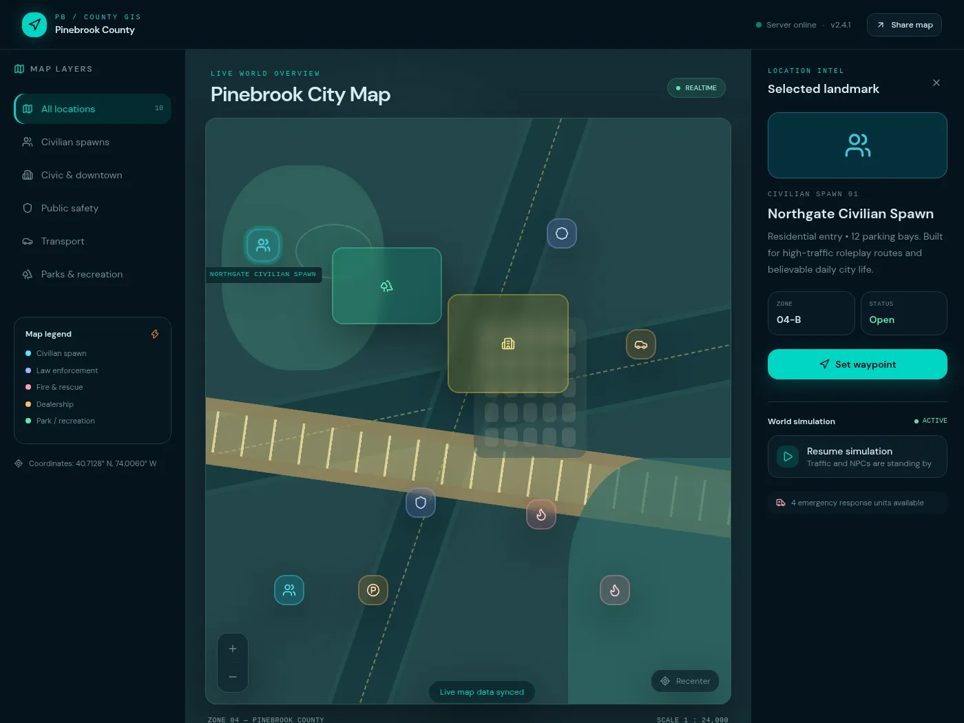 Realistic Roblox City Map