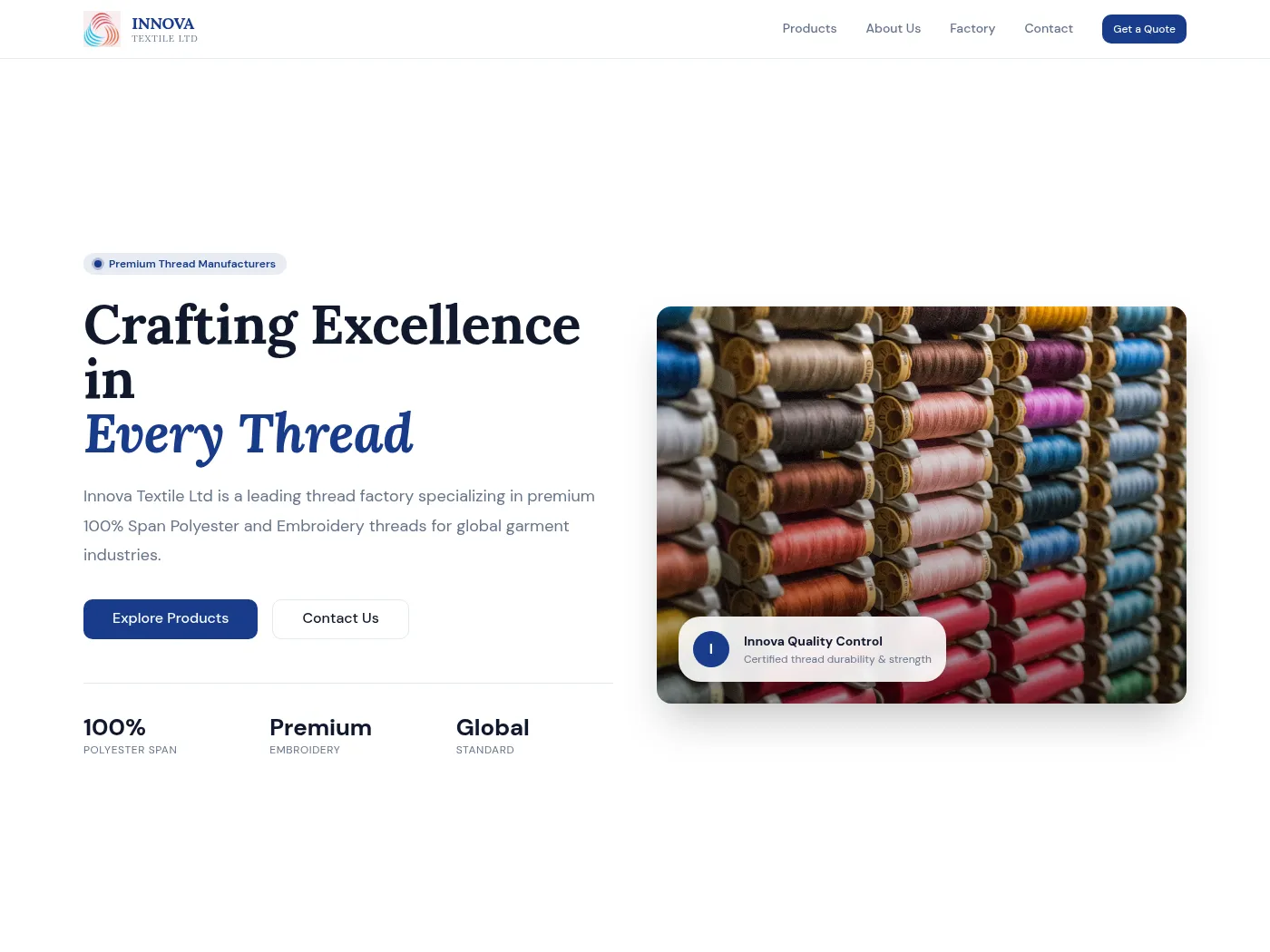 Innova Textile Website