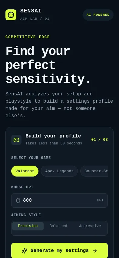 SensAI Gaming Optimizer