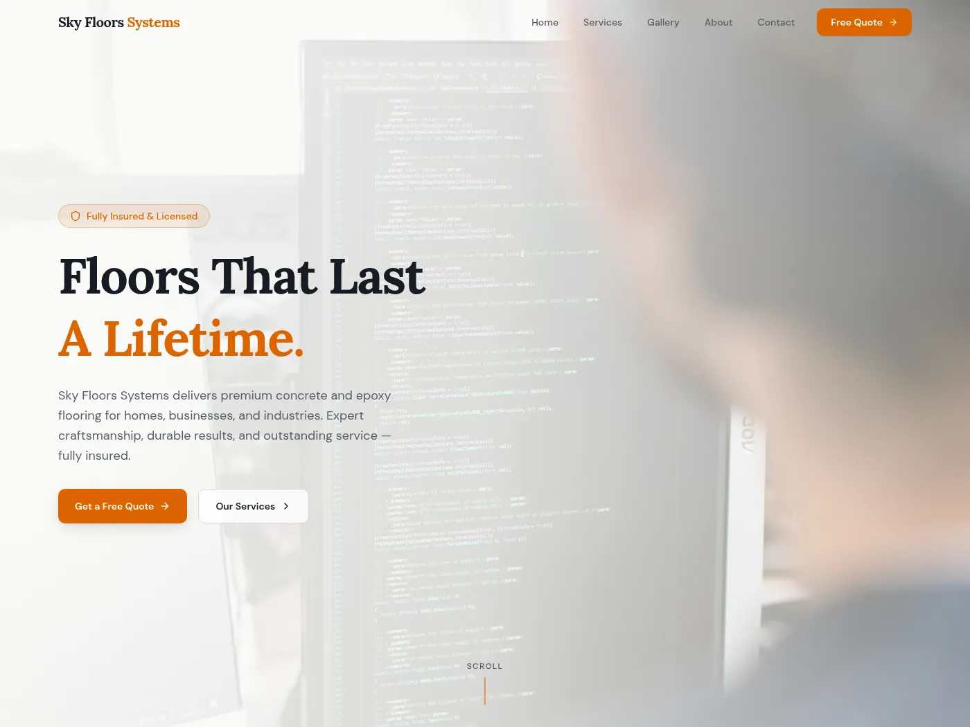 Sky Floors Web Presence