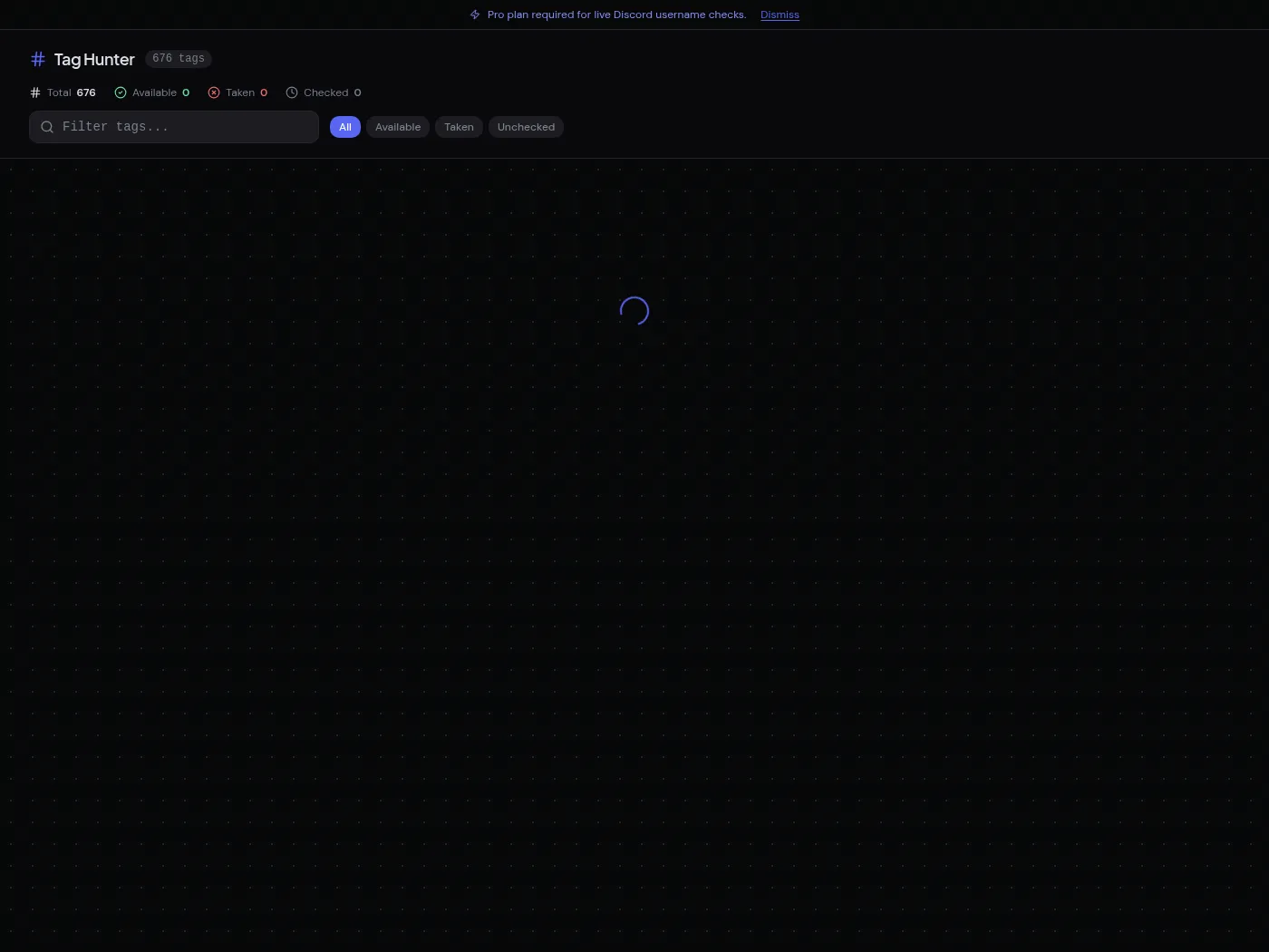 Discord Tag Hunter