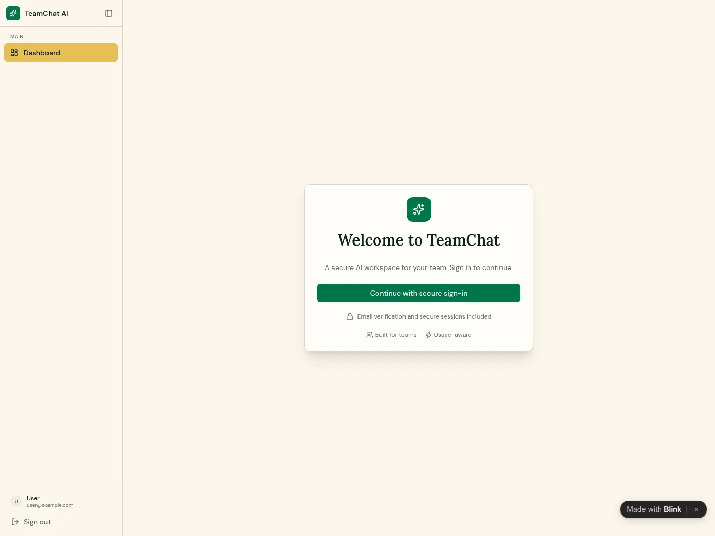 TeamChat AI Portal