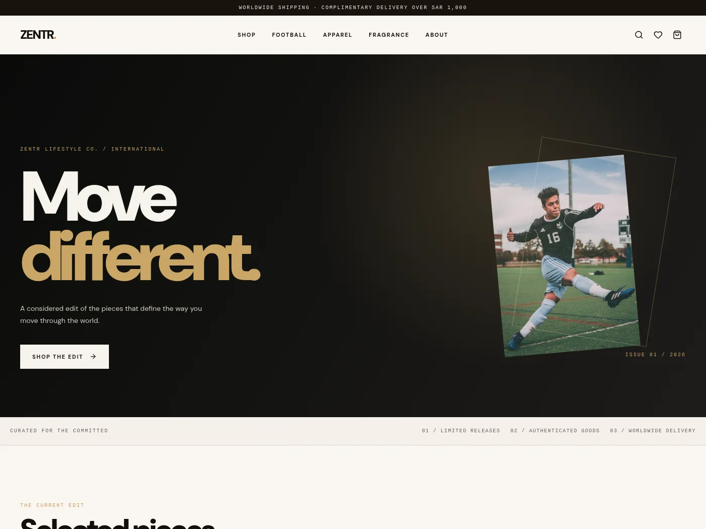 ZENTR Lifestyle E-Commerce