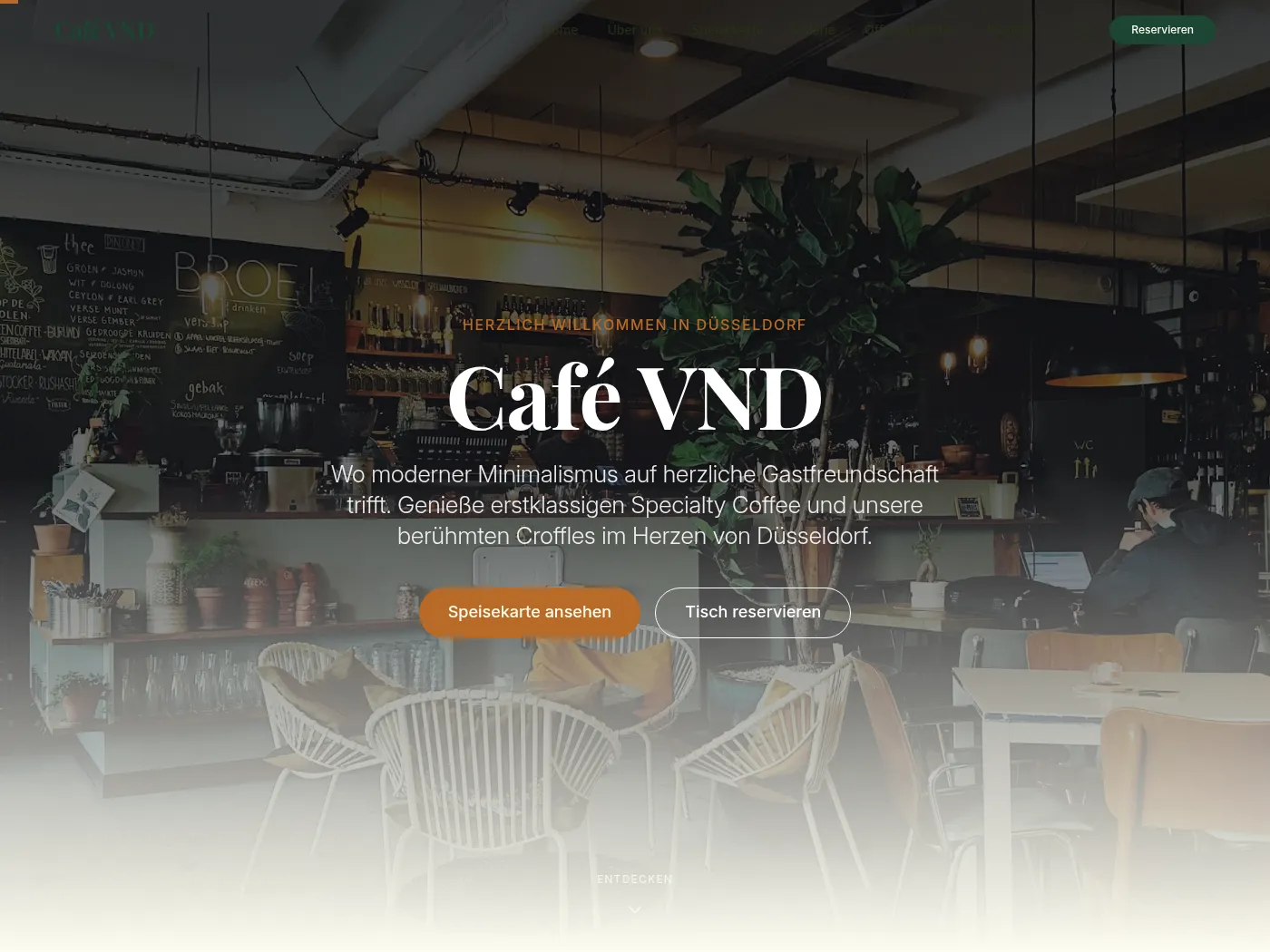 Café VND One-Page Site