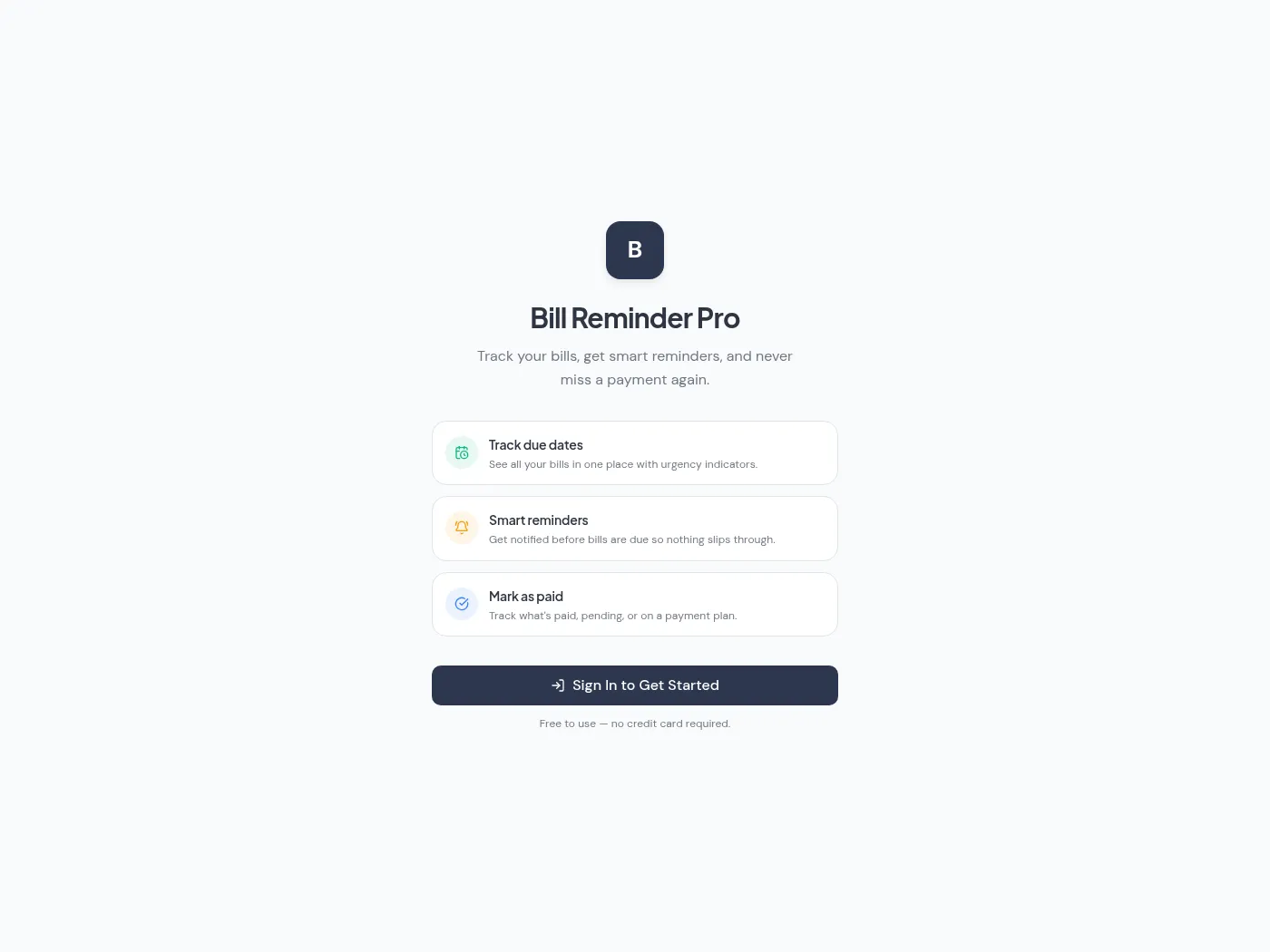 Bill Reminder Pro