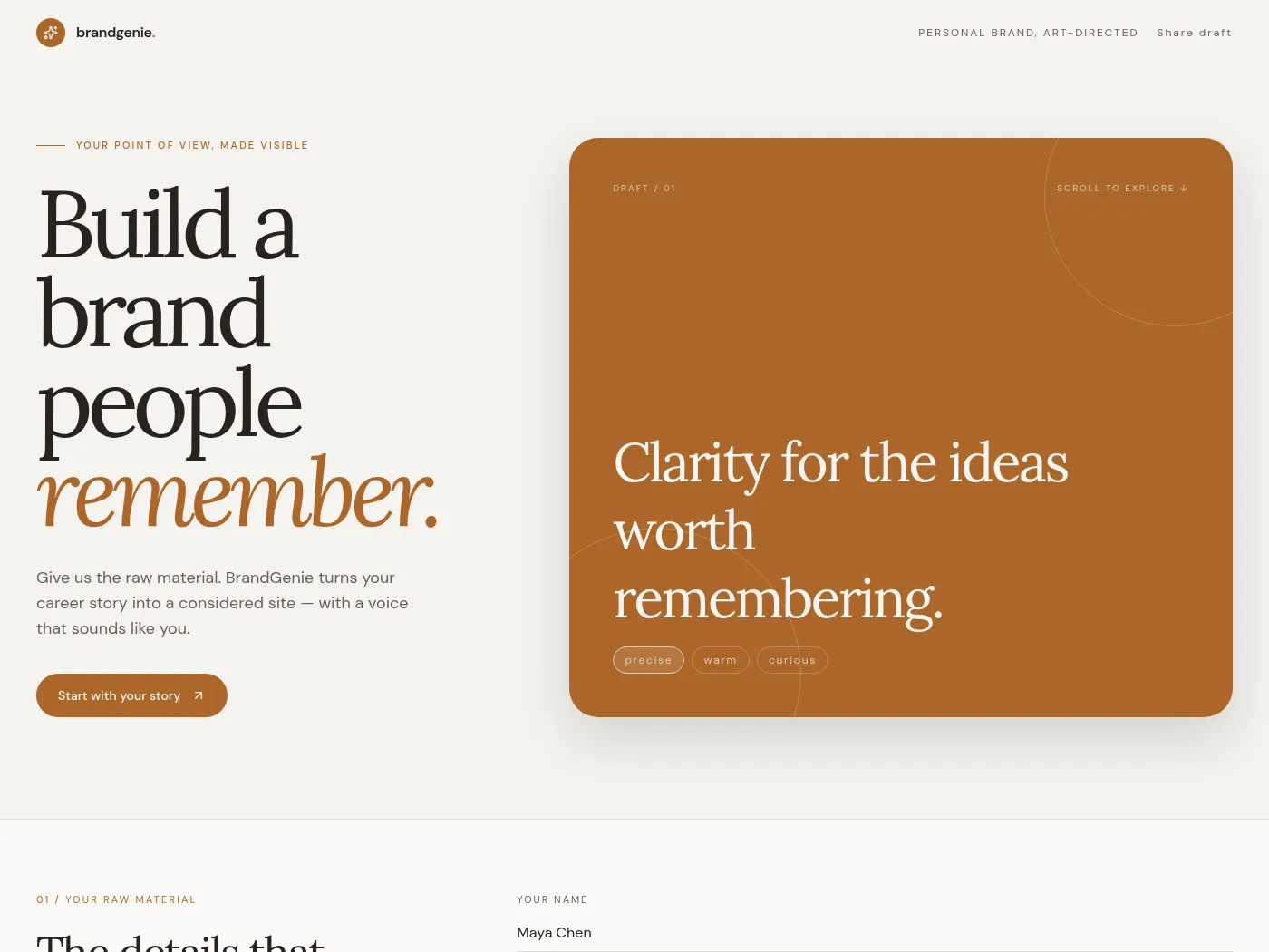 BrandGenie Site Builder