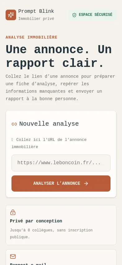 Prompt Blink Mobile