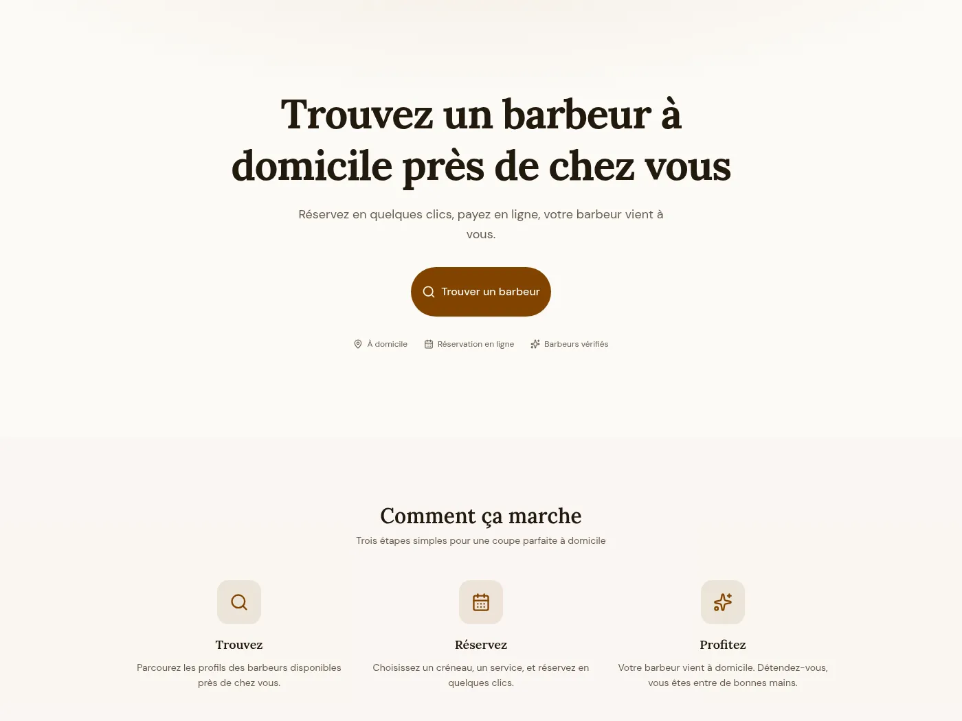 Barbeur à Domicile