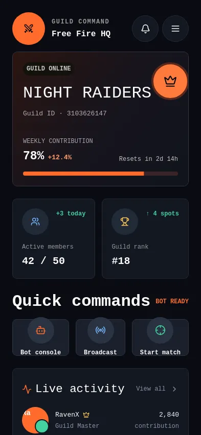 Free Fire Guild Bot