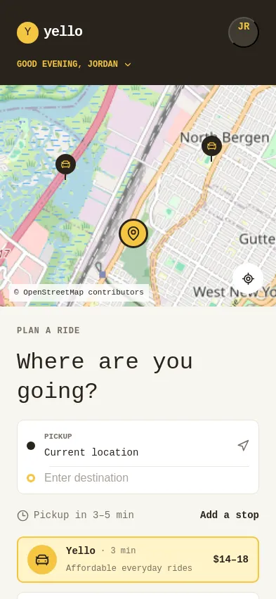 Yello Ride Sharing