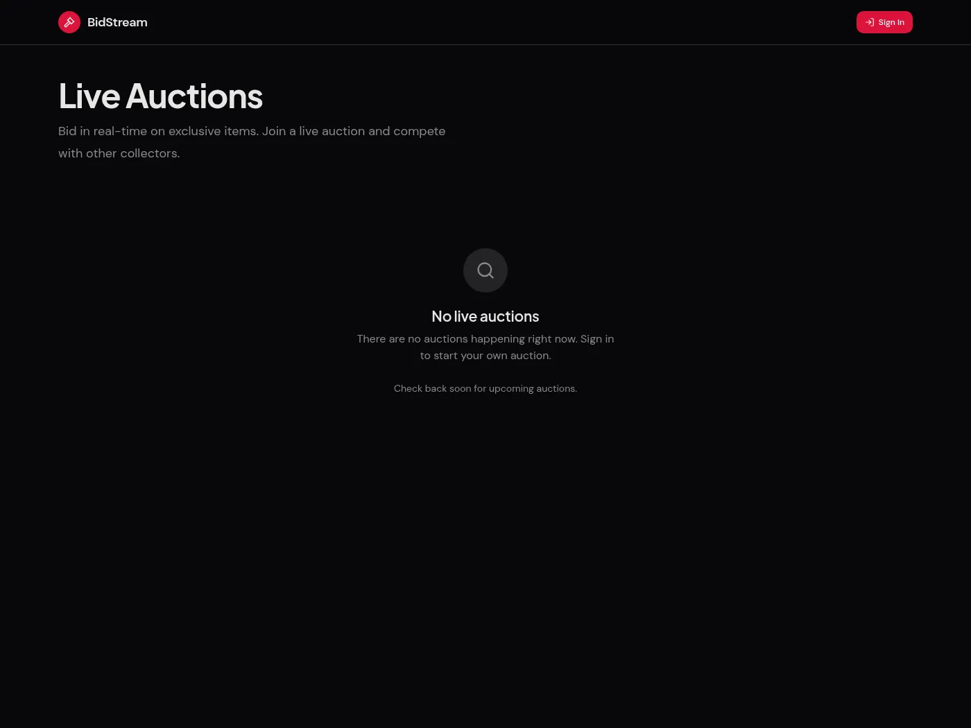 Live Auction Stream