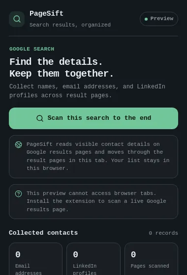 Email and LinkedIn Harvester