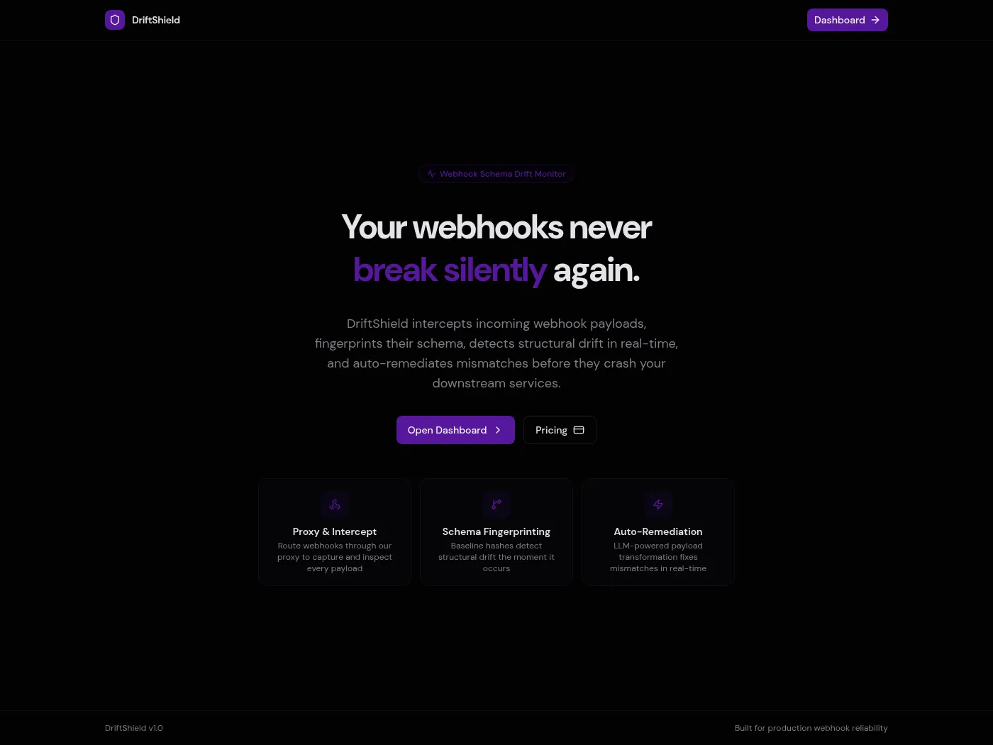 DriftShield SaaS Platform