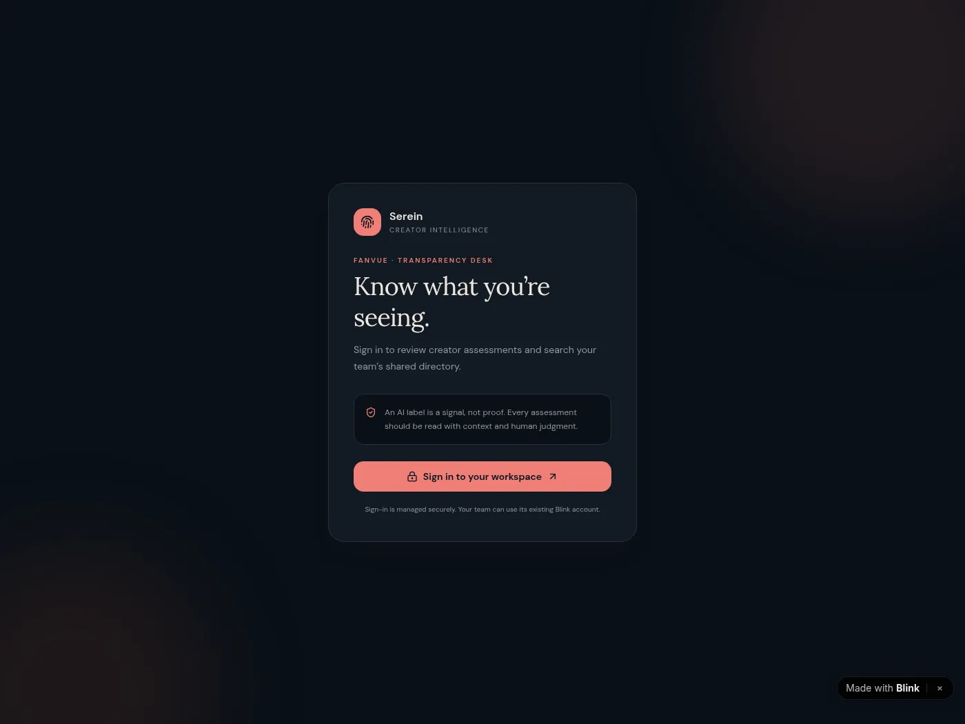 Fanvue Authenticity Scanner