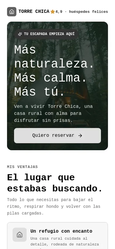 Torre Chica Booking App