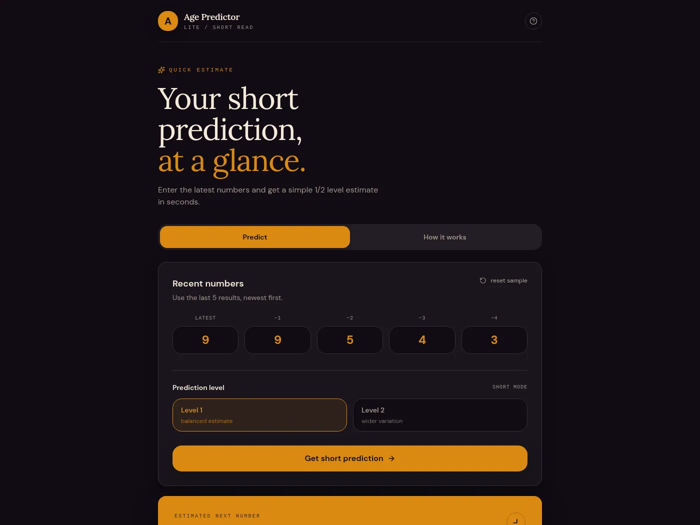 Age Predictor Lite