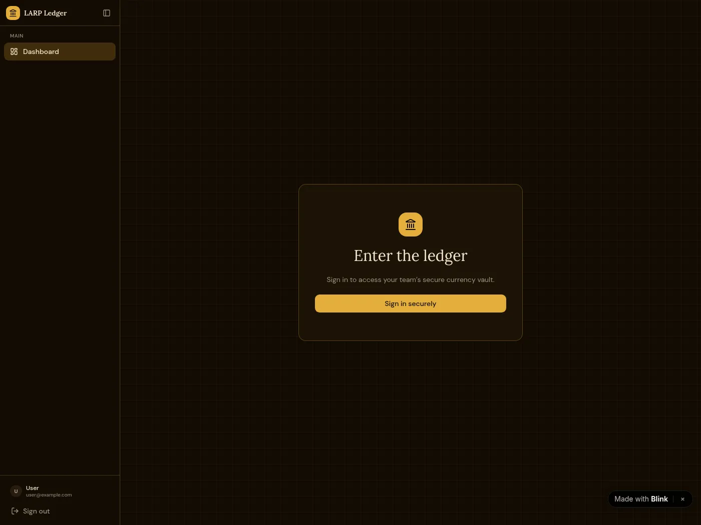 LARP Ledger Wallet