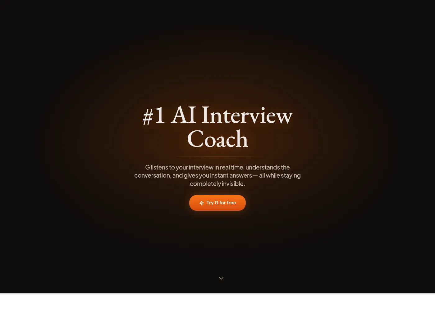 G 3D AI Interviewer